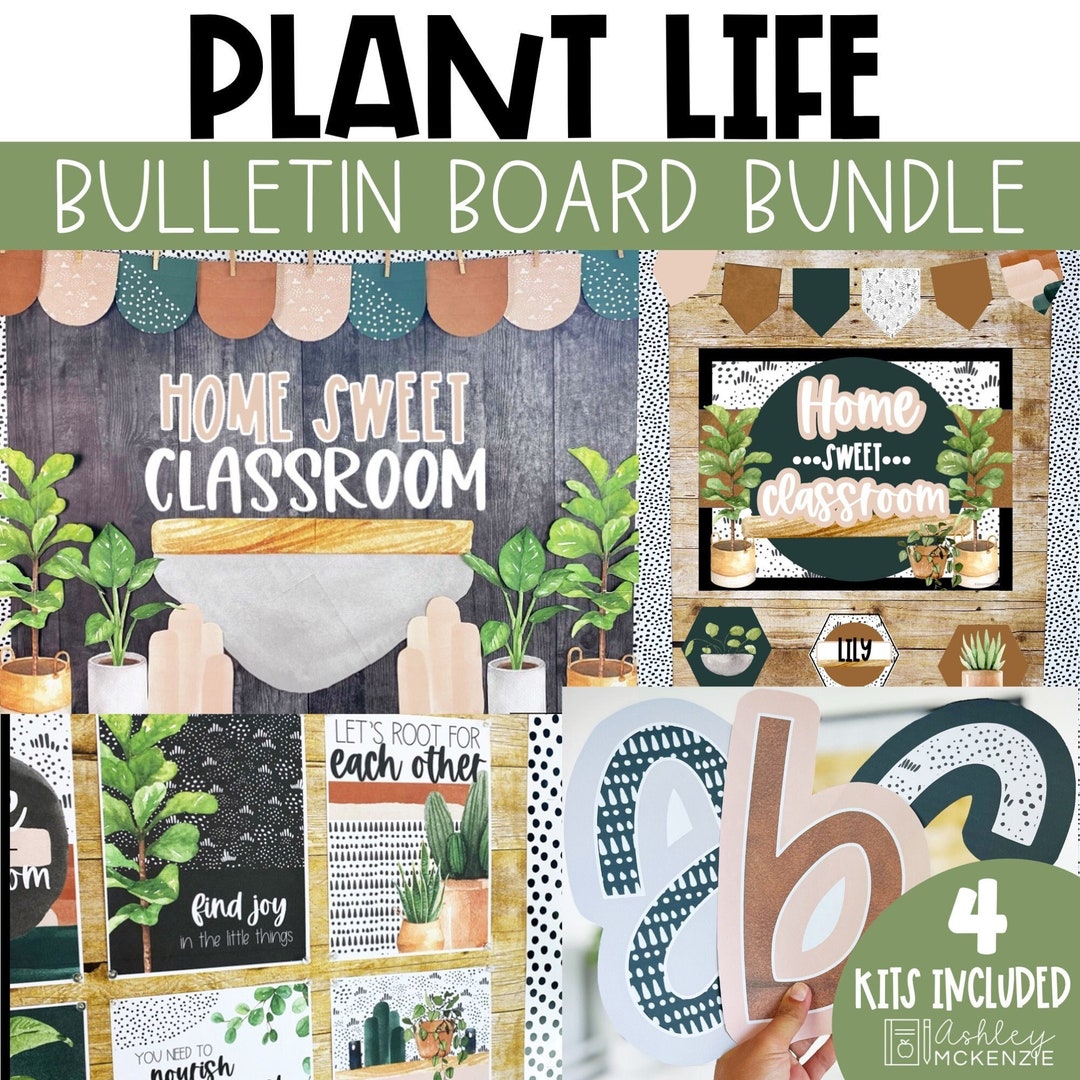 Plant Life Classroom Decor, Bulletin Board Kit, Classroom Posters, Door ...