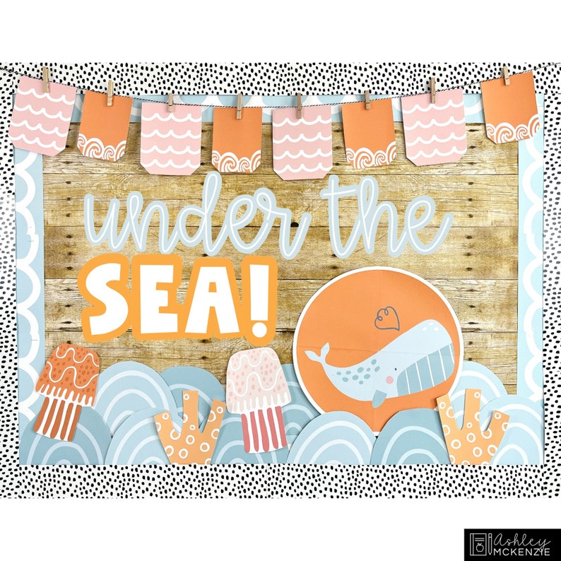 Boho Ocean Back to School and End of Year Bulletin Board Kit - Etsy UK