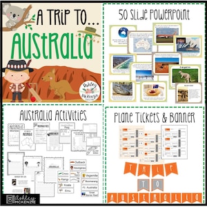 Continents and Countries Bundle, Powerpoint Lessons and Activities Pack ...