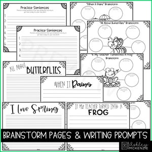 Spring Writing Crafts, April Creative Writing Prompts, Easy Elementary ...