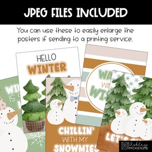 Winter Chill Classroom Posters, Holiday Season Theme, Easy Seasonal ...