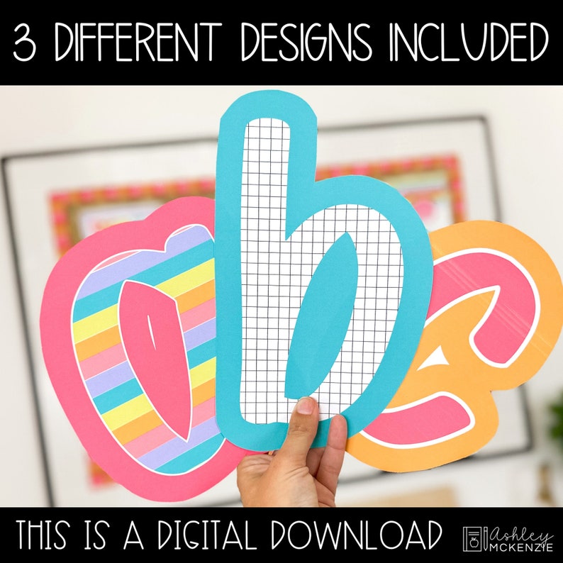 Summer Classroom Decor for End of Year, Primary Font A-Z Bulletin Board ...