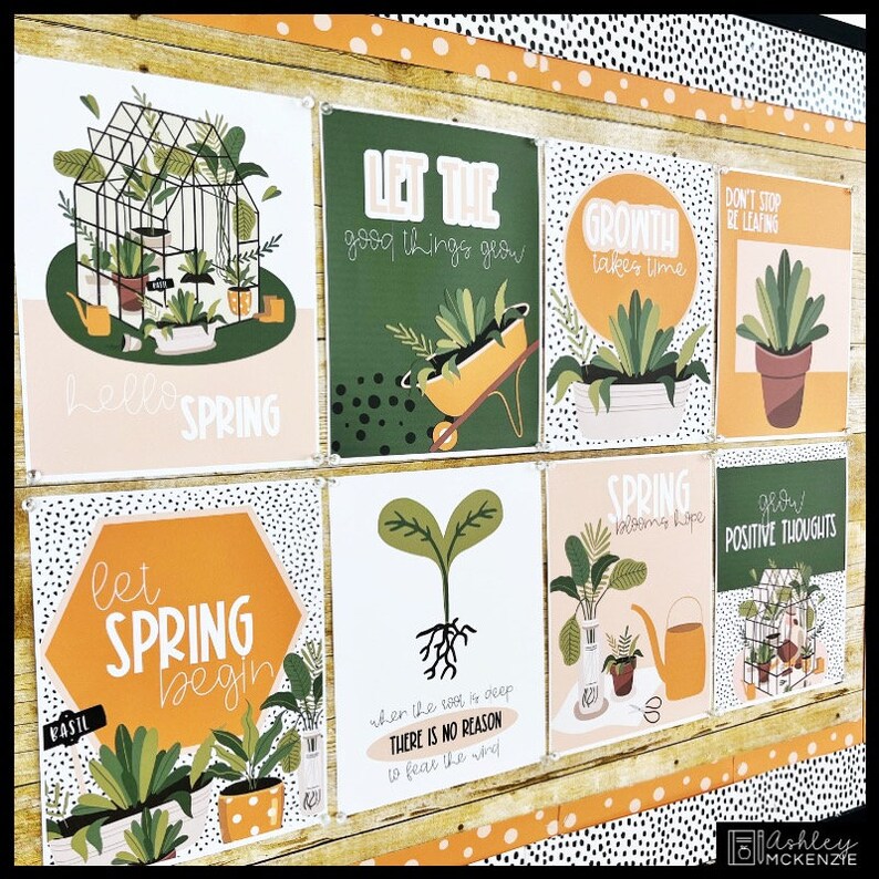 Spring Classroom Decor Bundle Spring Garden Theme Easy - Etsy