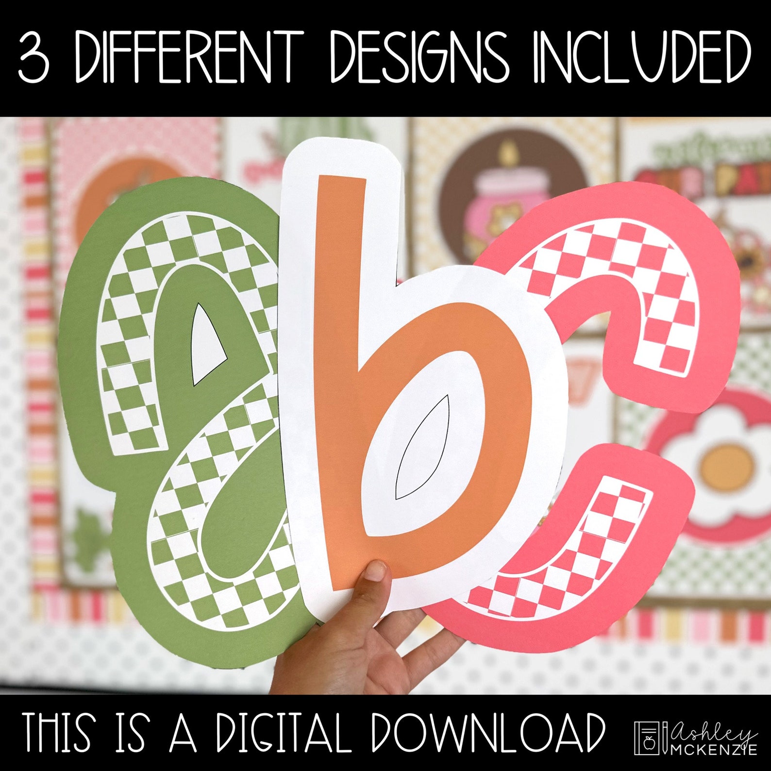 Fall Classroom Decor, A-Z Bulletin Board Letters, Punctuation, and ...