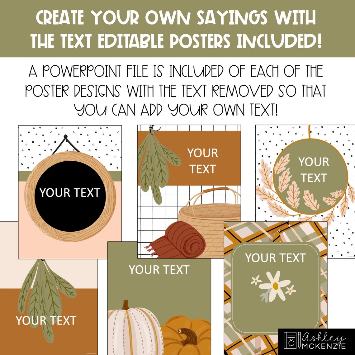 Modern Thanksgiving Classroom Posters November Theme Easy - Etsy