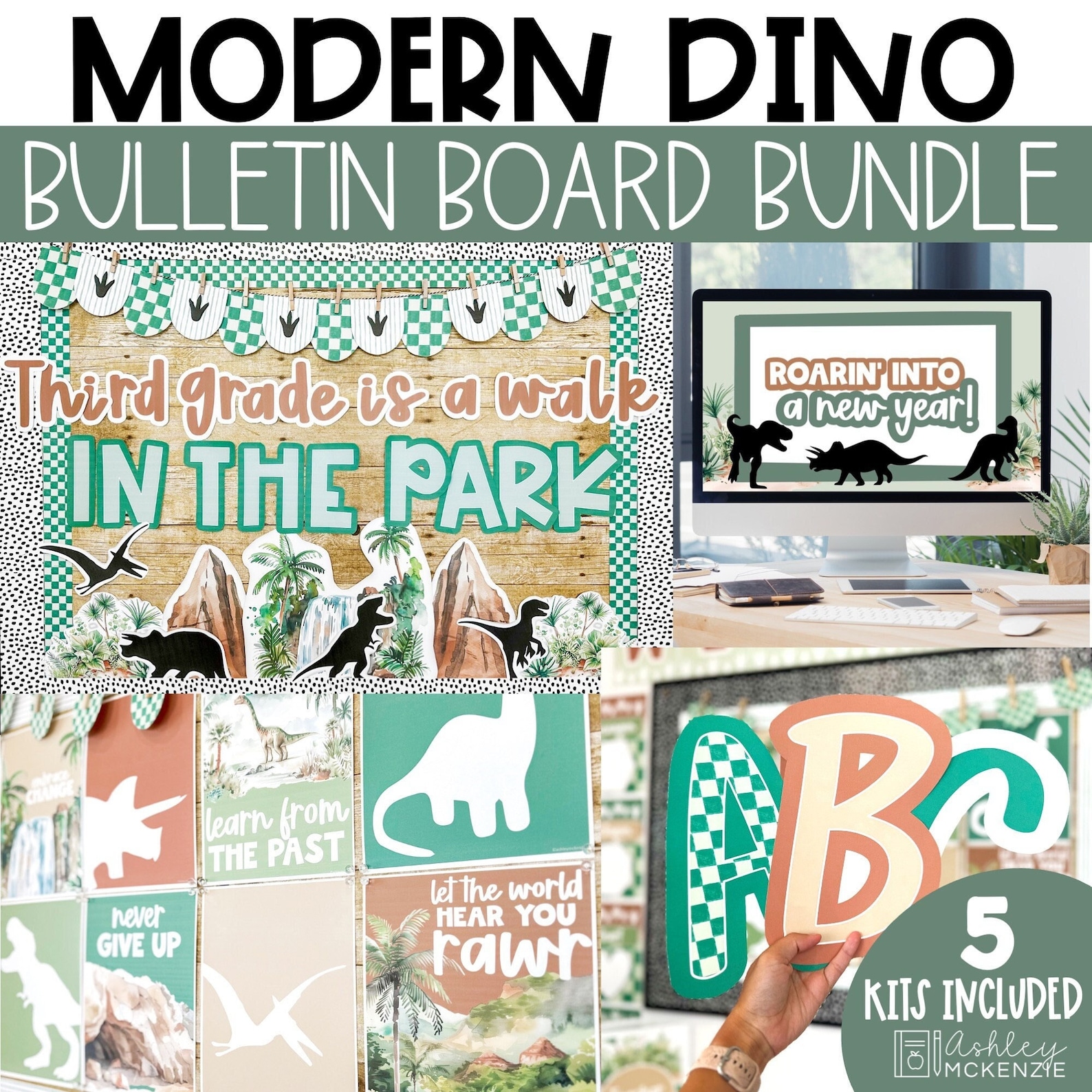 Modern Dinosaur Classroom Theme Back to School Classroom Decor Dino ...