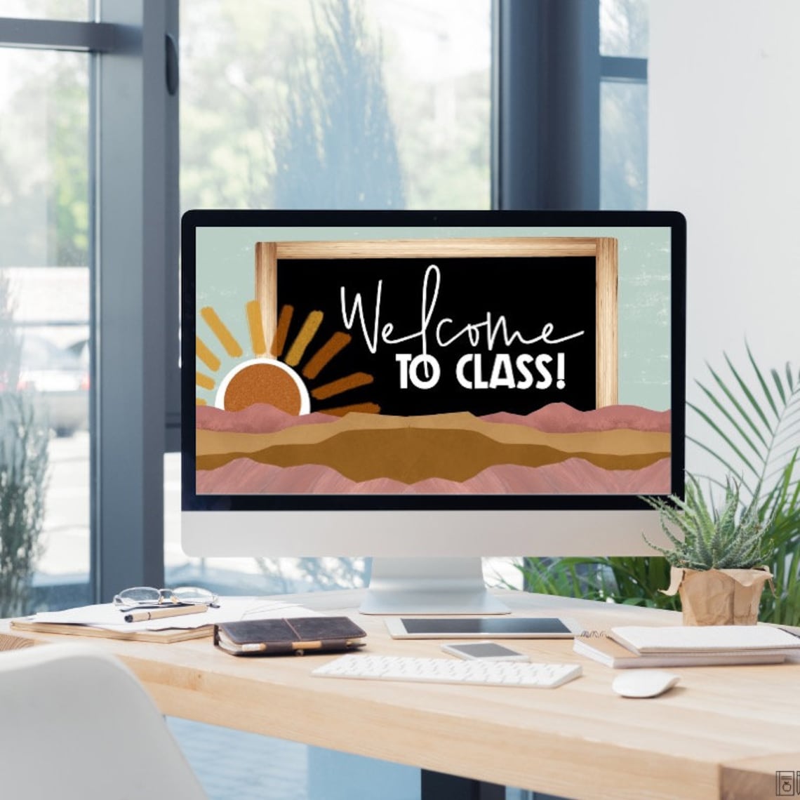 Boho Desert Slides and Powerpoint Templates Calm Classroom - Etsy