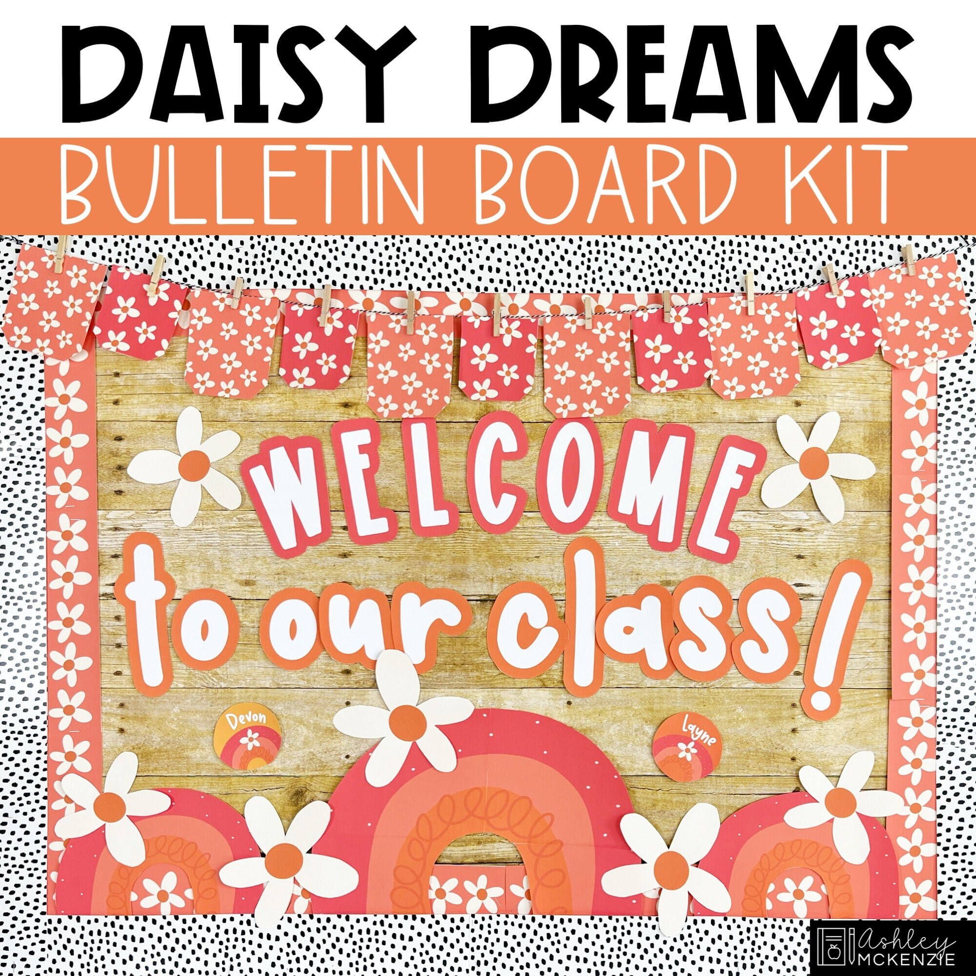 Daisy Dreams Back to School Bulletin Board Kit, Easy and Modern ...