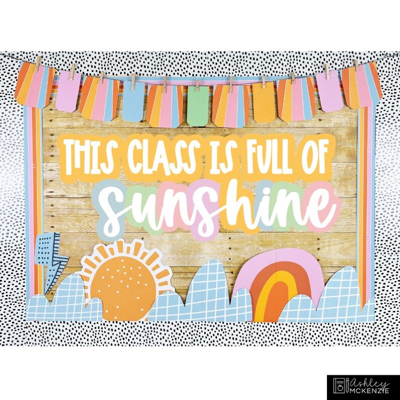 Sunshine Themed Back to School Classroom Decor Bulletin Board | Etsy UK