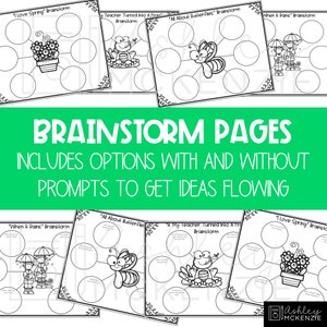 Spring Writing Crafts, April Creative Writing Prompts, Easy Elementary ...