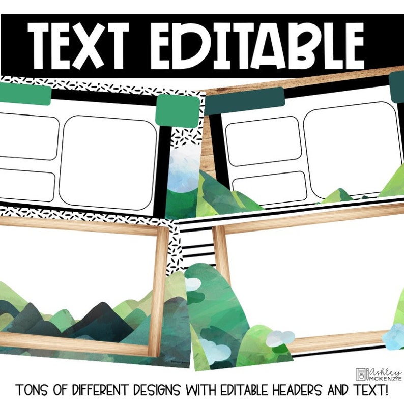 Scandi Mountains Google Slides and Powerpoint Templates, Calm Class ...