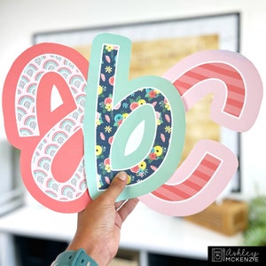 Boho Rainbow Flowers Classroom Decor Bulletin Board Kit - Etsy