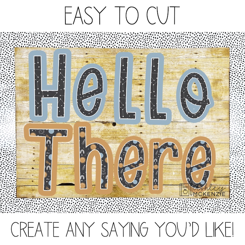 Outer Space Classroom Decor, A-Z Bulletin Board Letters, Punctuation ...