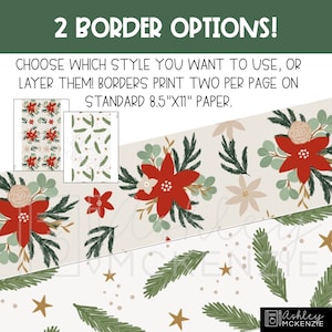 Modern Christmas Classroom Door Decor Kit, Holiday Season Decorations ...
