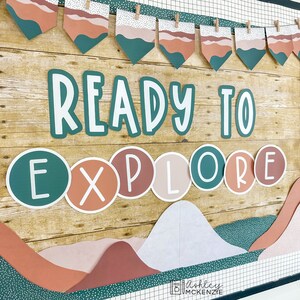 Abstract Landscape Themed Classroom Decor Bundle, Editable Classroom ...