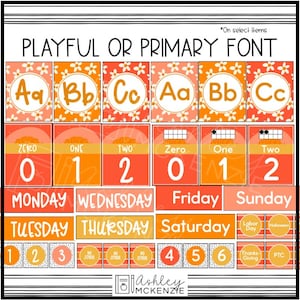 Daisy Themed Classroom Decor Bundle Bright Colors Editable Classroom ...