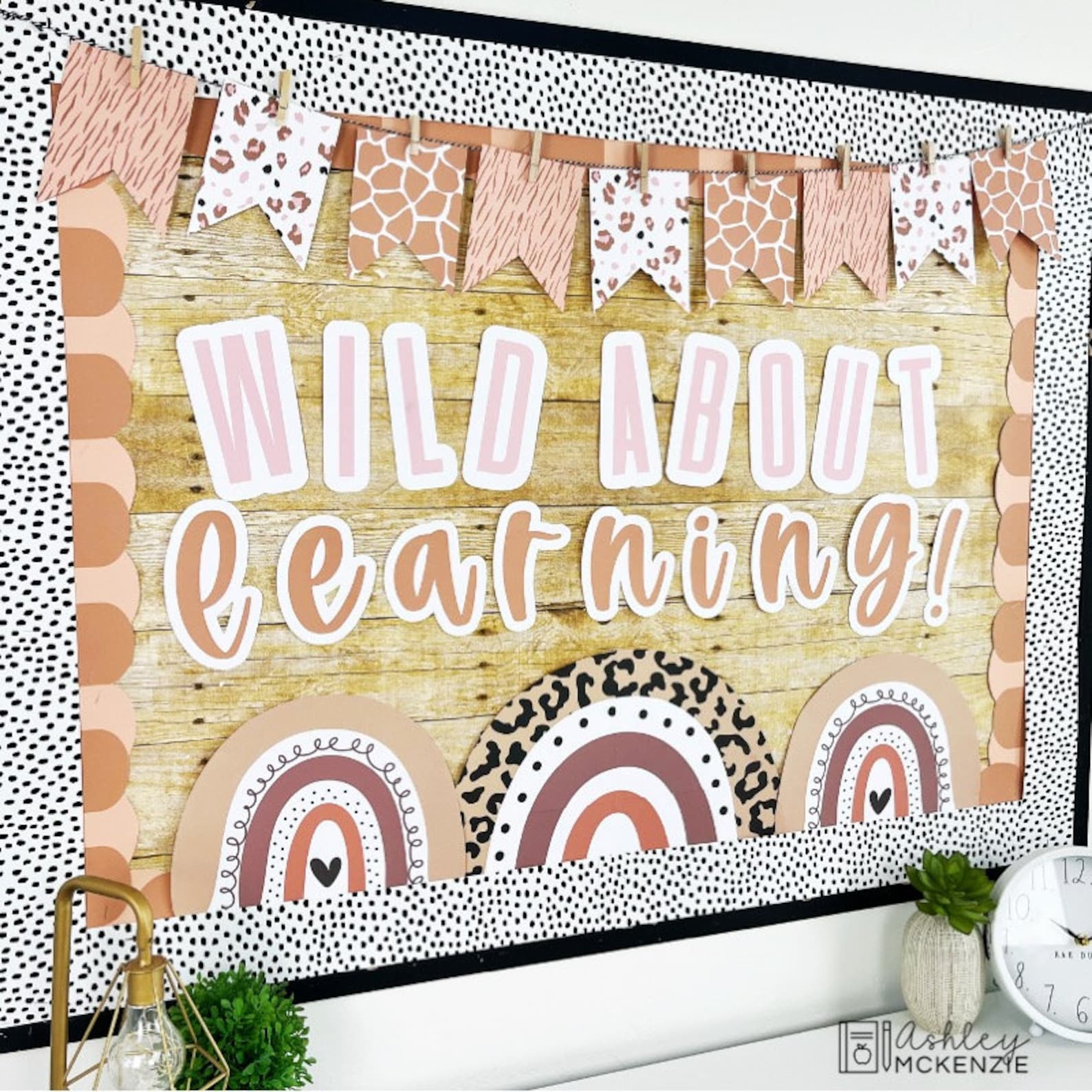 Animal Print Classroom Decor Boho Back to School Bulletin Board ...