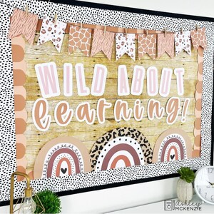 Animal Print Classroom Decor Boho Back to School Bulletin Board ...