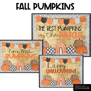 Fall Bulletin Board Kits Bundle, Back to School, Autumn Classroom Decor ...