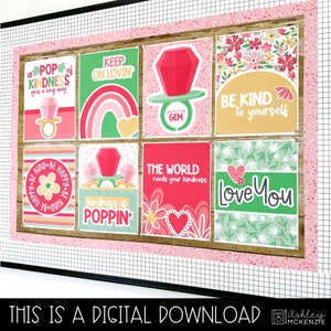 Valentine's Day Classroom Posters, Valentine Pop Theme, Easy Seasonal ...