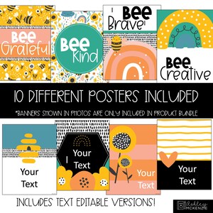Honey Bee Classroom Posters, Easy and Modern Classroom Decorations ...
