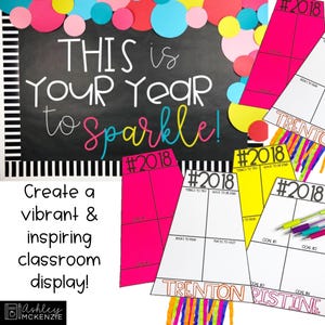 New Year's Resolutions Craft, Goal Writing Activity, New Year 2025 ...