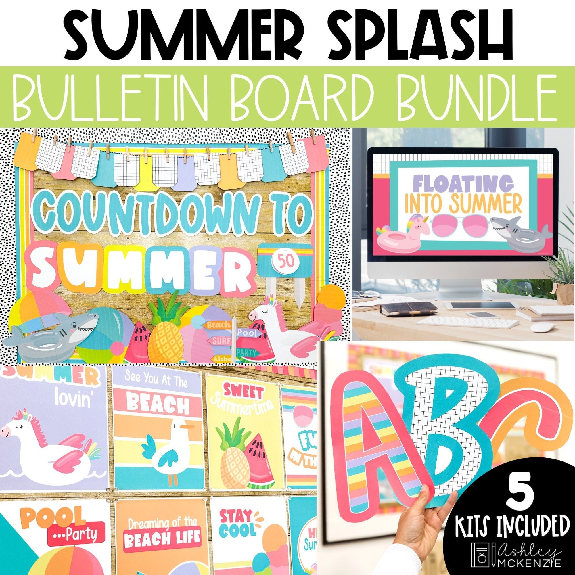 End of Year Classroom Decor, Summer Splash Theme, Bulletin Board Kit ...