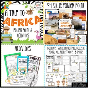 Continents and Countries Bundle, Powerpoint Lessons and Activities Pack ...
