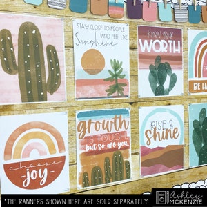 Boho Desert Classroom Posters, Easy and Modern Classroom Decorations ...