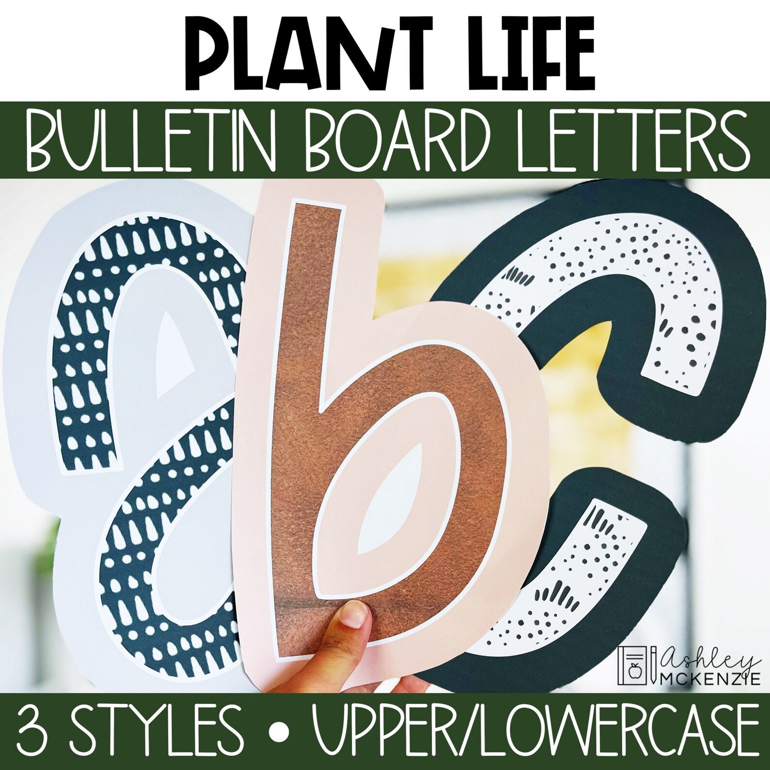 Plant Life Classroom Decor A-Z Bulletin Board Letters - Etsy
