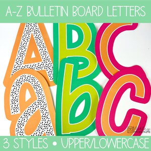 Bright Rainbow Classroom Decor, Bulletin Board Kit, Classroom Posters ...