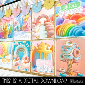 Pastel Sweets Back to School Classroom Decor, Bulletin Board Kit ...