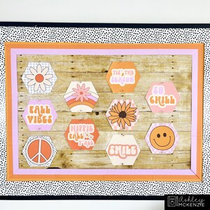 Retro Fall Classroom Posters, Easy Autumn Classroom Decorations, Text ...