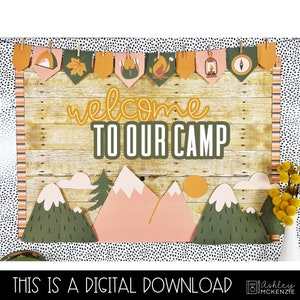 Camping Adventure Back to School Bulletin Board Kit Modern Elementary ...