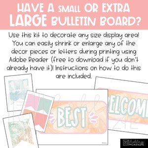 Marbled Pastel Back to School Bulletin Board Kit, Easy and Modern ...