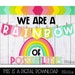 Bright Rainbow Classroom Decor Bulletin Board Kit Classroom - Etsy