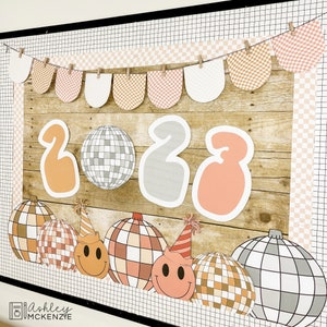 Retro New Year Classroom Decor, Bulletin Board Kit, Classroom Posters ...