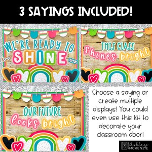 Neon Bright Classroom Decor Back to School Bulletin Board Ideas ...