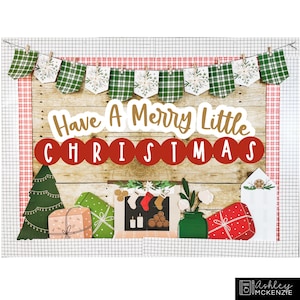 Modern Christmas Classroom Decor Bulletin Board Kit - Etsy