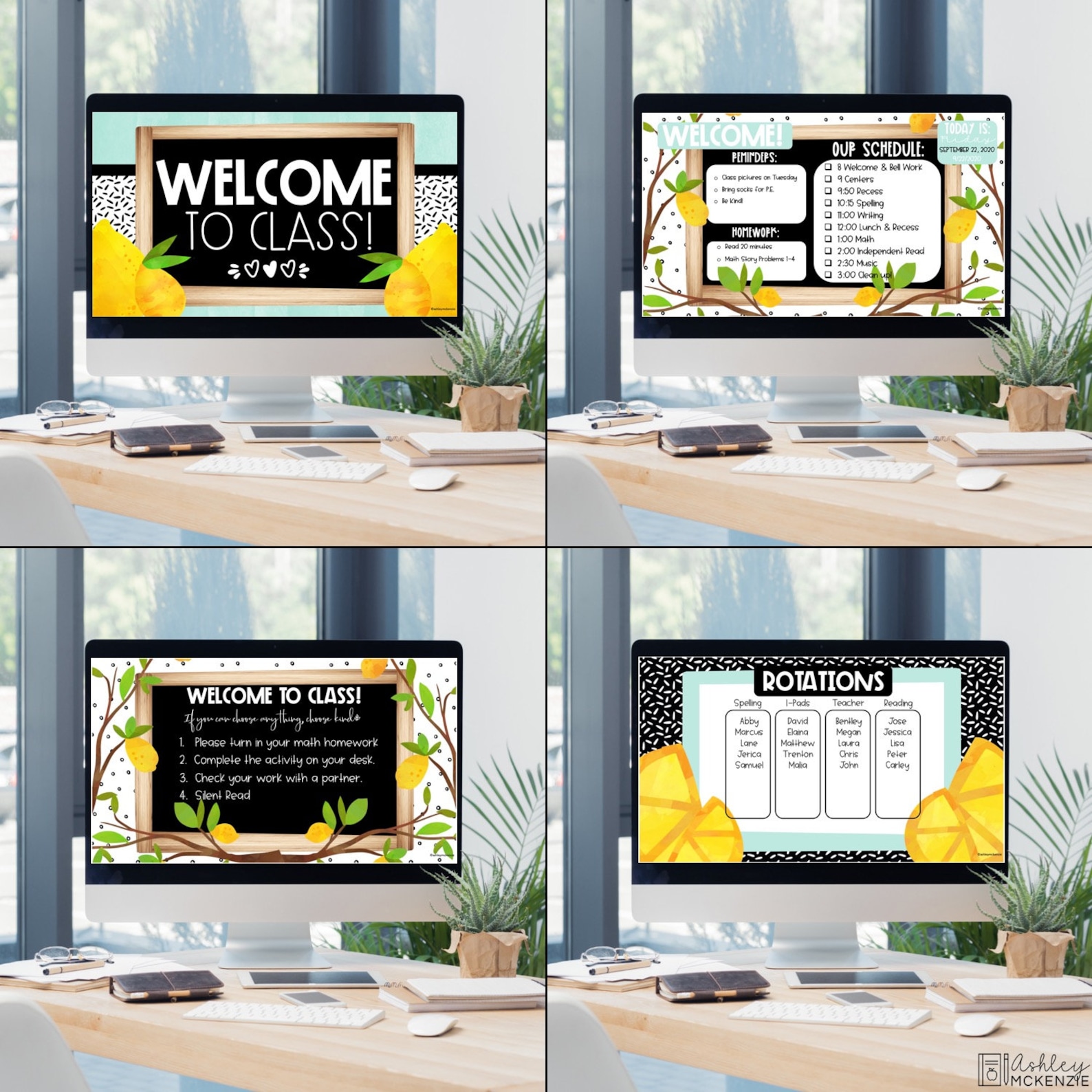 Daily Slides Morning Meeting Templates Bundle for All Year Digital ...