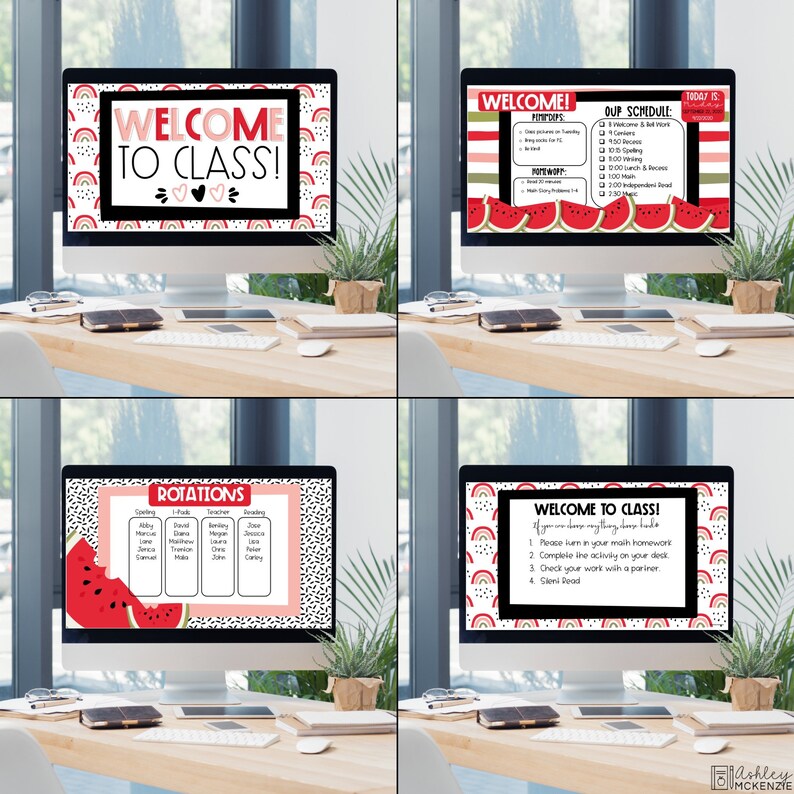 Watermelon Google Slides and Powerpoint Templates Digital - Etsy