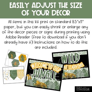 Modern Jungle Classroom Door Decor Kit, Back to School, Easy and Modern ...