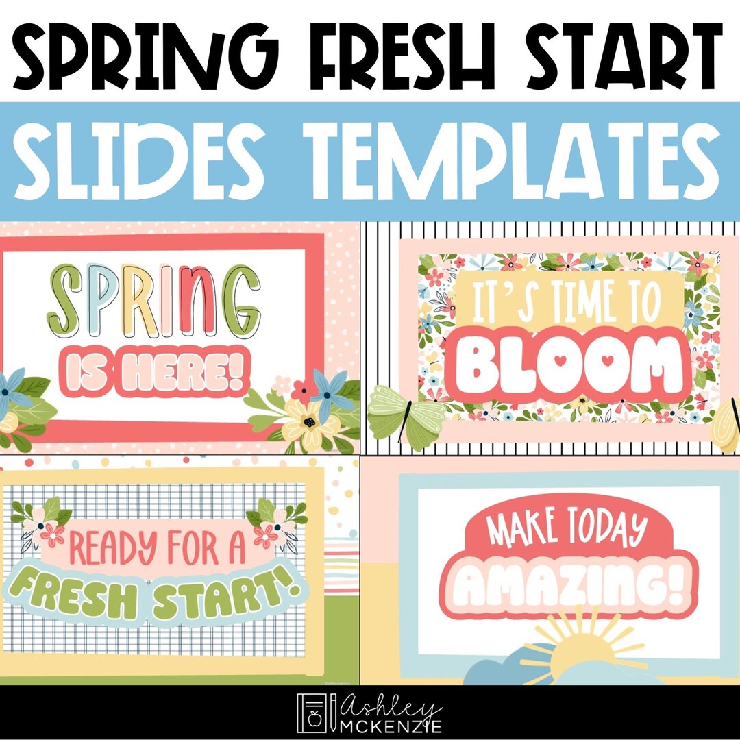 Spring Google Slides and Powerpoint Templates, Seasonal Classroom Decor ...