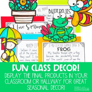 Spring Writing Crafts, April Creative Writing Prompts, Easy Elementary ...