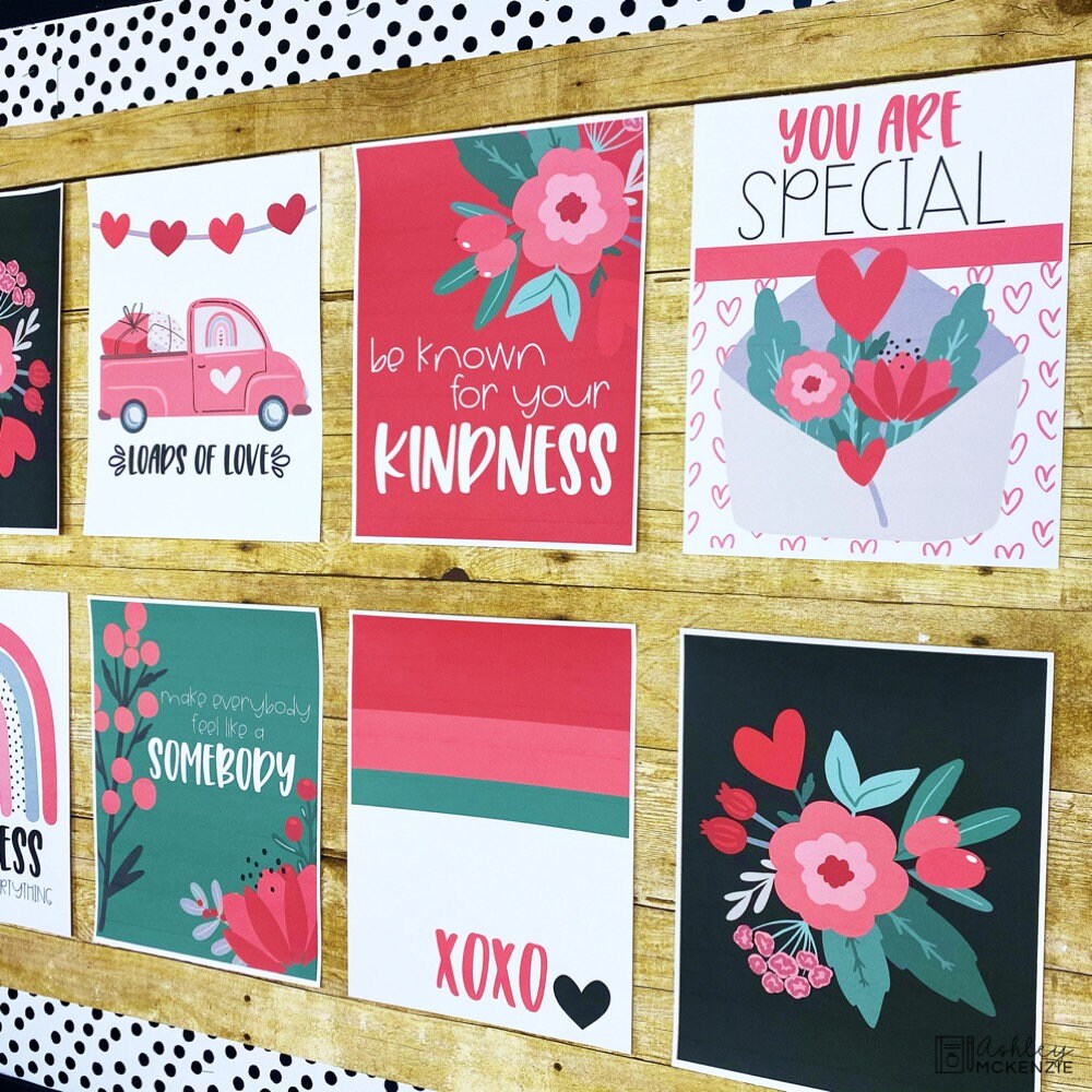Valentine's Day Truck Classroom Posters Random Acts of - Etsy