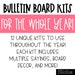 Bulletin Board Kits Bundle 4 Seasonal Decor for the Whole - Etsy