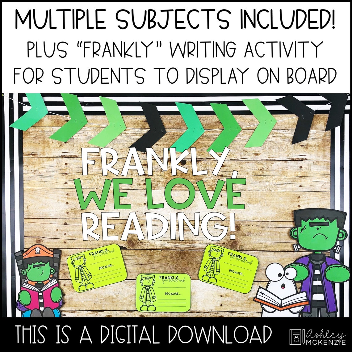 Halloween Frankenstein Bulletin Board or Classroom Door Decor - Etsy