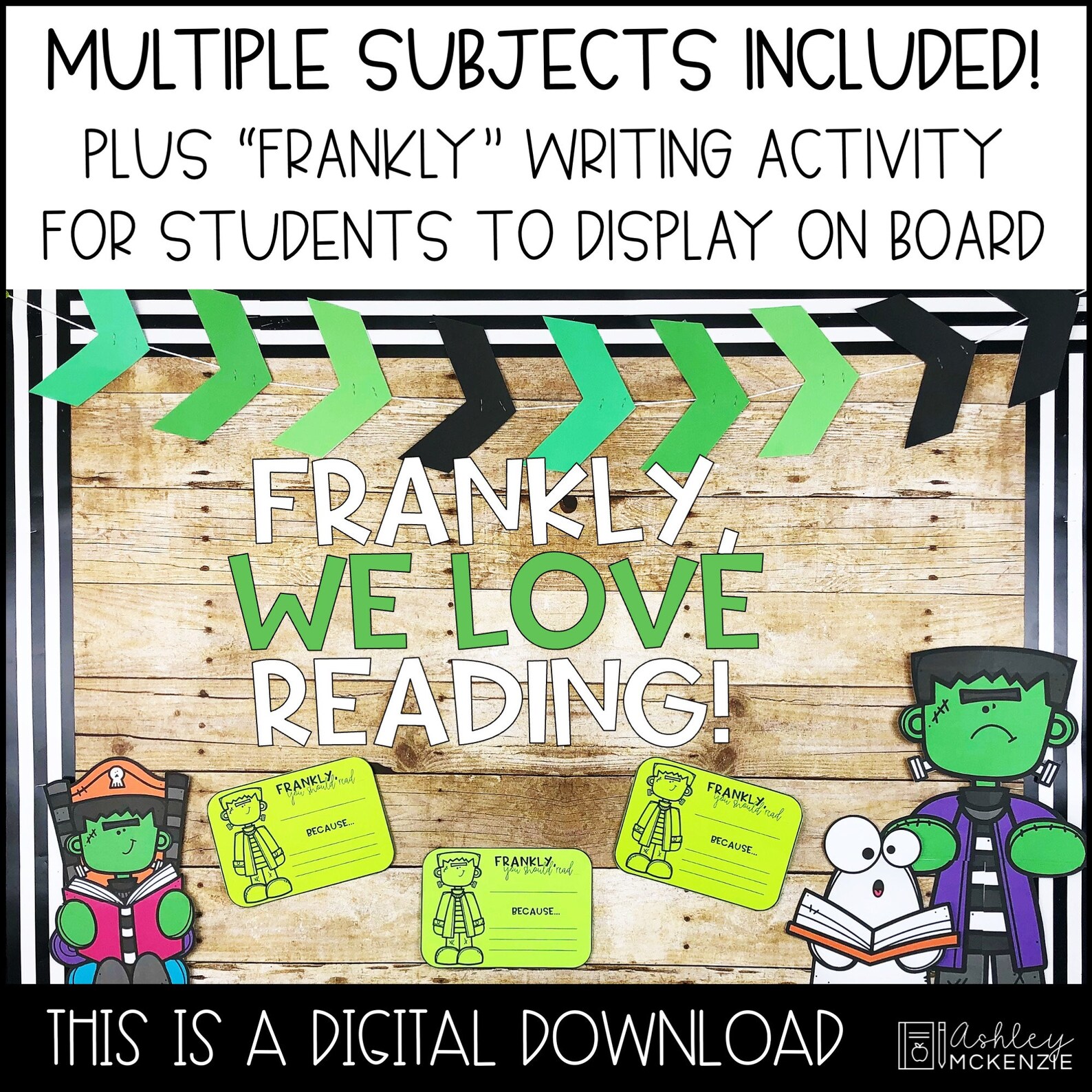 Halloween Frankenstein Bulletin Board or Classroom Door Decor - Etsy