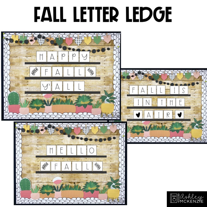 Fall Bulletin Board Kits Bundle Back to School Autumn - Etsy
