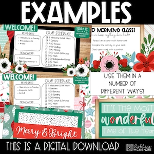 Christmas Google Slides and Powerpoint Templates, Holiday Decor ...